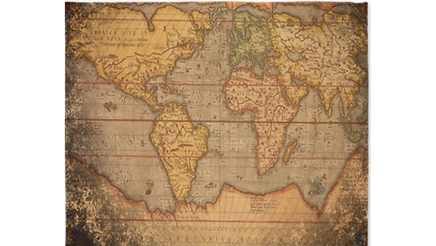 Old World Map Area Rug - Map